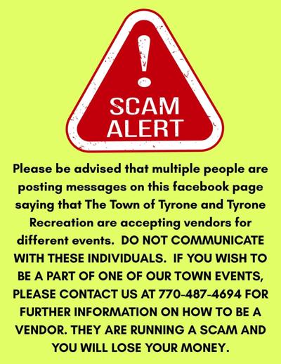 Tyrone Parks and Rec Warns of New Scam | News | fayette-news.net