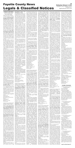 Legal Notices Printed 2-14-2024 | Legal Notices | fayette-news.net
