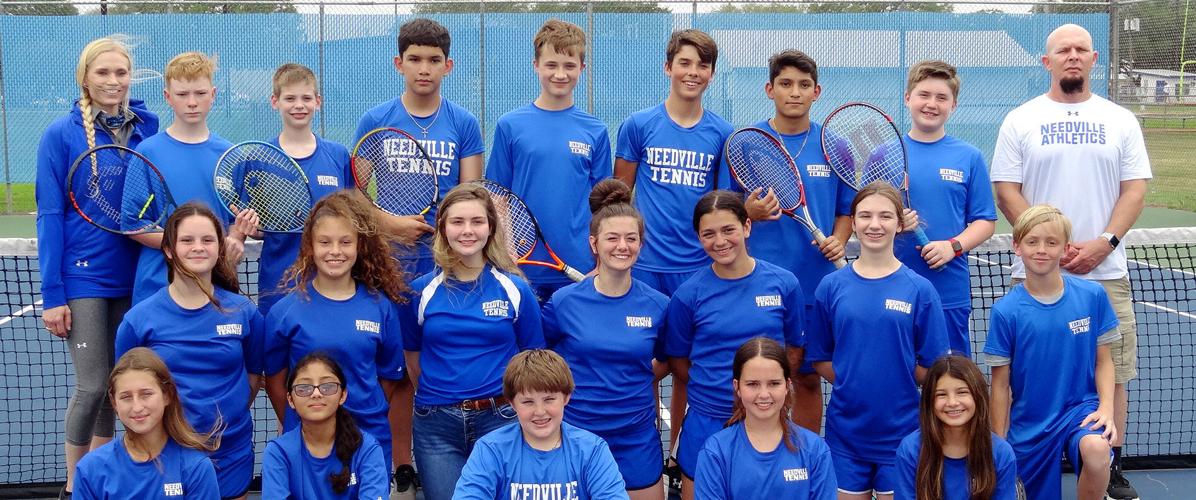 Needville junior high tennis players shine at district meet ...