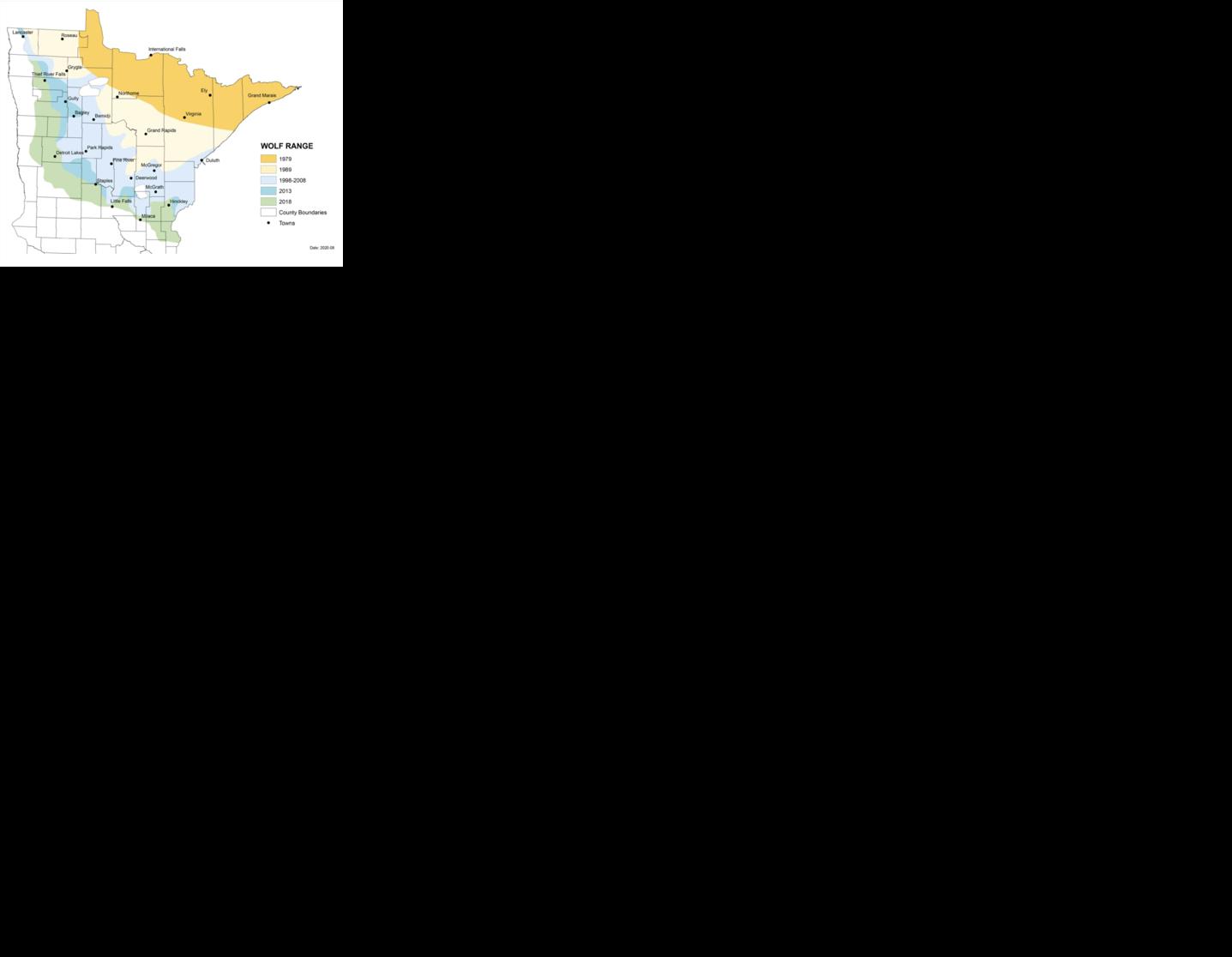 gray wolf historic range