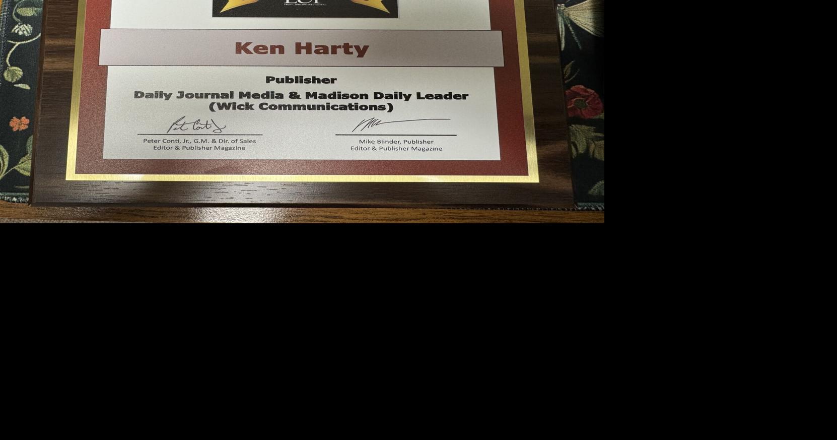 Harty recognized as Master of Media: E&P selects local publisher for ...
