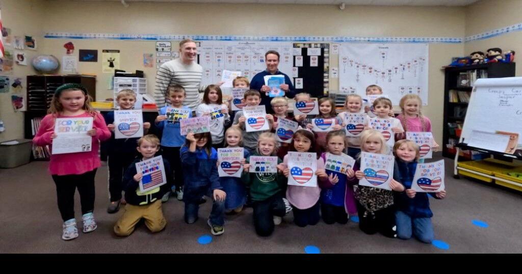 Adams Elementary first graders honor vets | News | fergusfallsjournal.com