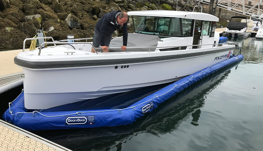 The DockyDock, The Floating Cover that Protects the Hull of the Boat ...