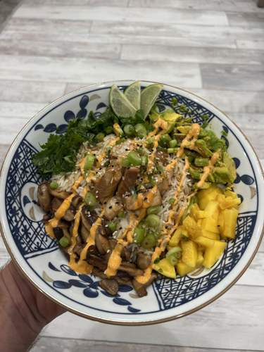 Seared Swordfish Poke Bowl with Sticky Rice | Recipes ...