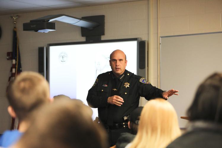Henderson discusses death investigations with BOCES students | School ...