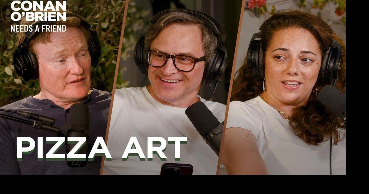 Conan Reacts To His Pizza Portrait | Conan O'Brien Needs A Friend ...