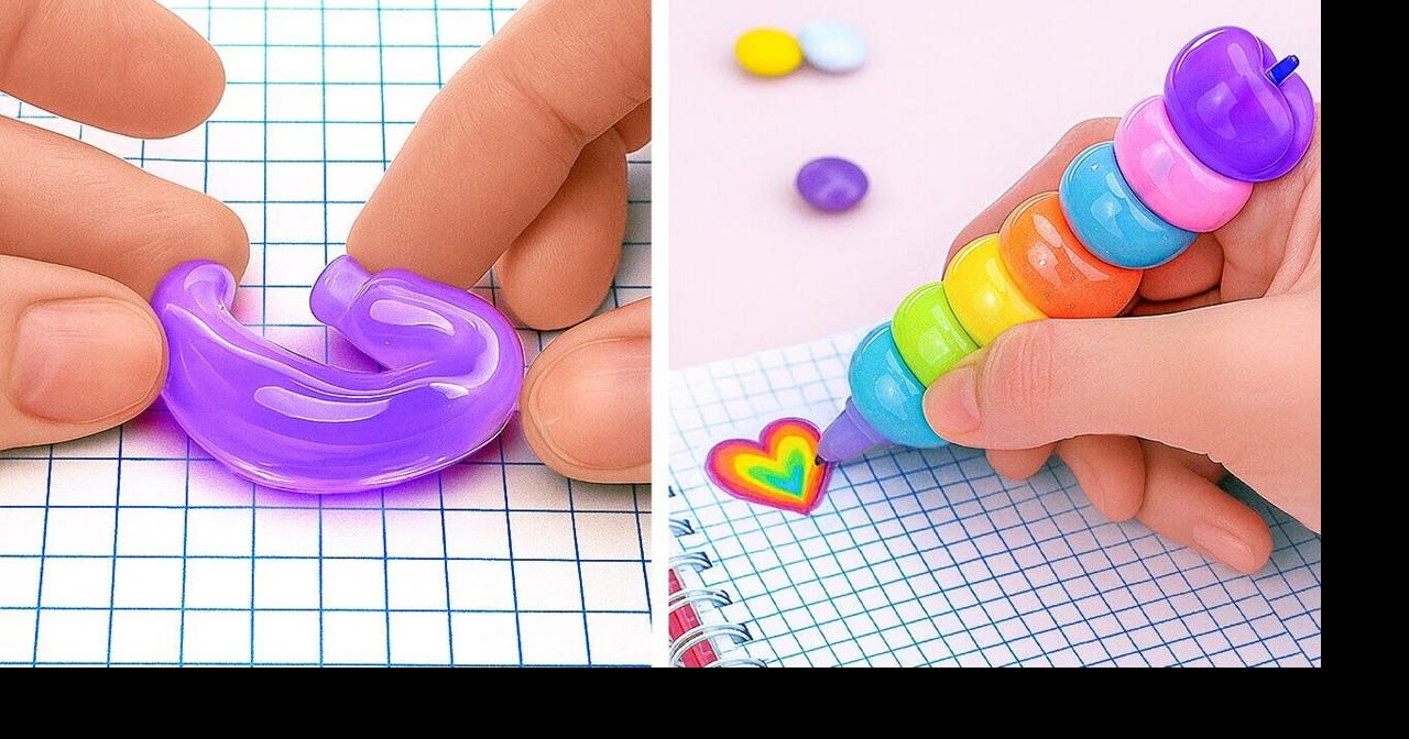 SCHOOL SUPPLIES FROM A CANDY LAND! 🍬 DIY Candy Pen & School Craft Ideas ...