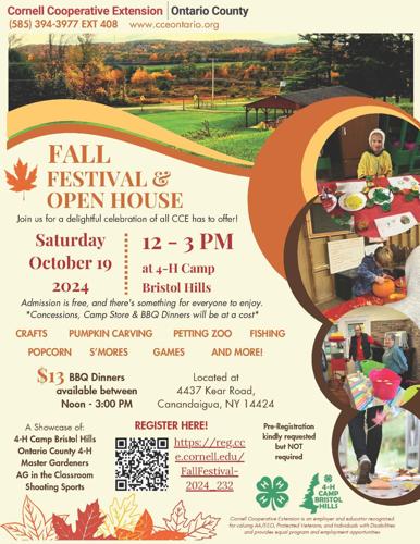 Ontario CCE Fall Festival in Oct. 19 | News | fltimes.com