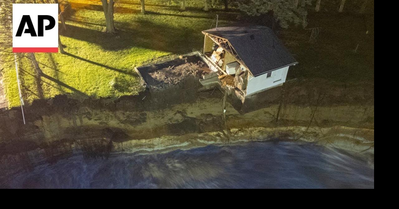 WATCH: Video captures house collapsing into water next to Minnesota dam ...