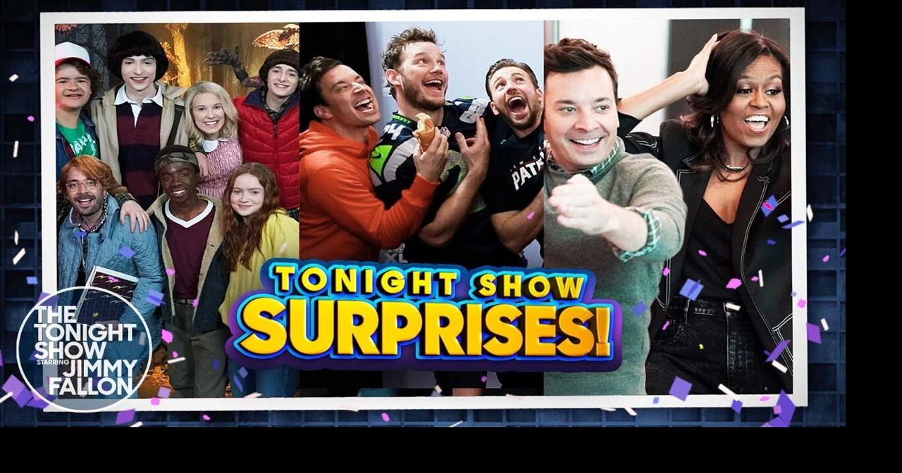 Tonight Show Surprises: The Cast of Stranger Things, Chris Pratt, Chris ...