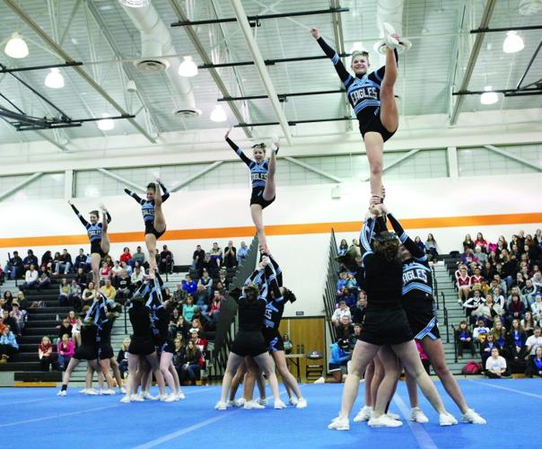 VARSITY CLUB: Screaming Eagles cheerleaders flying high | Sports ...