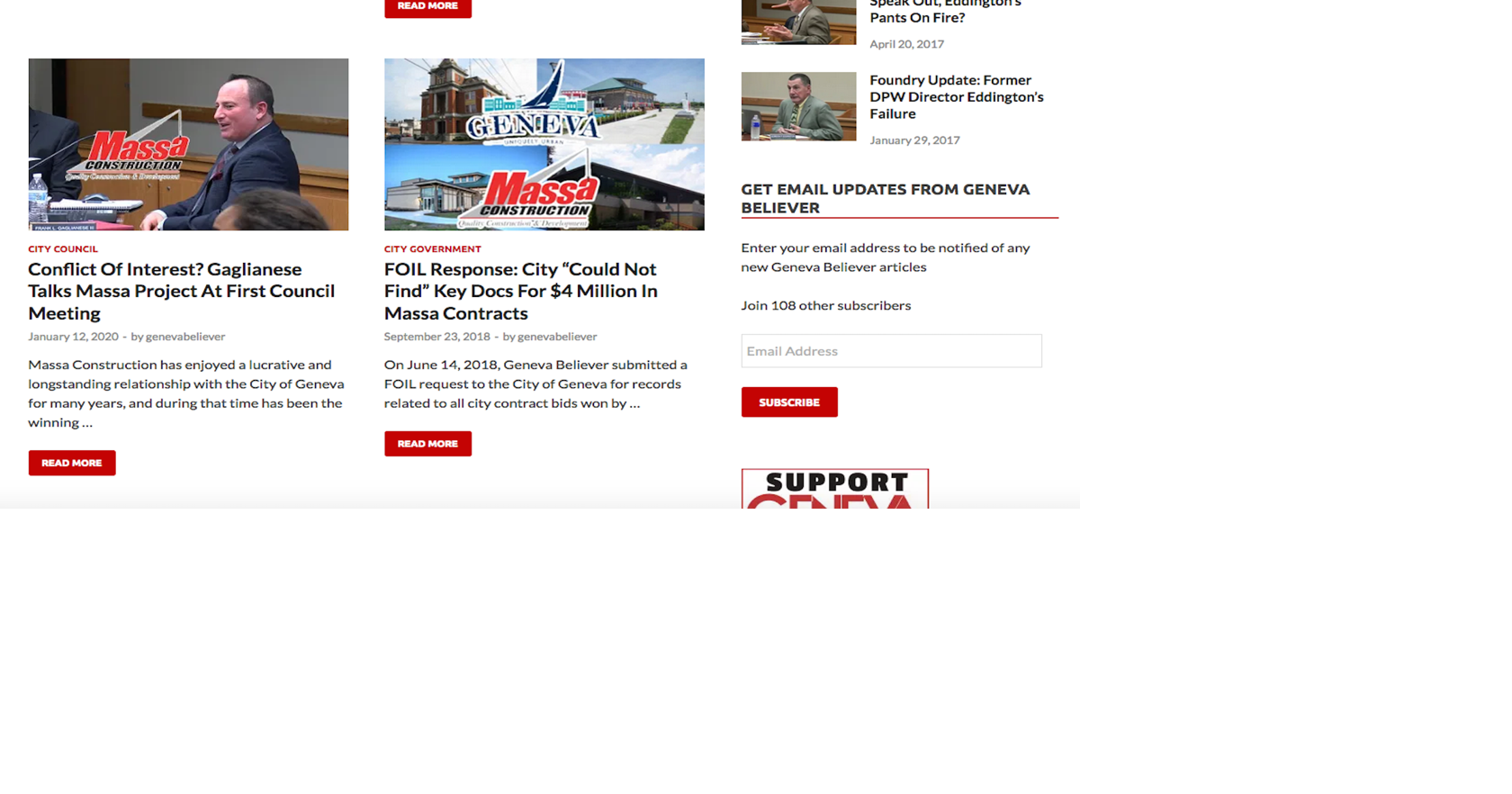 Geneva blogger Jim Meaney wins case against Massa, which said he ...