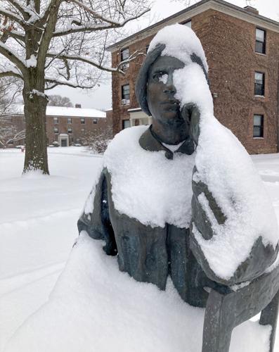 Snow-covered statue | Photos | fltimes.com