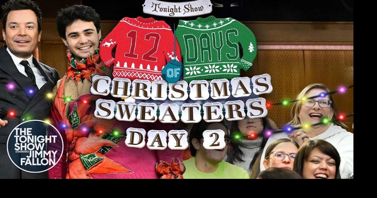 12 Days of Christmas Sweaters 2023: Day 2 | The Tonight Show Starring ...