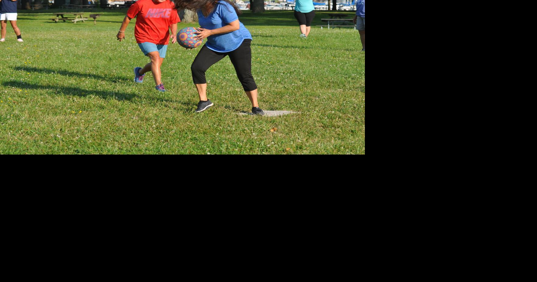 Still kickin': Female friends get fierce on the kickball field ...