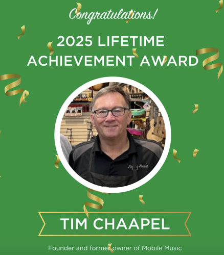Mobile Music's Tim Chaapel awarded Lifetime achievement Award. | Arts ...