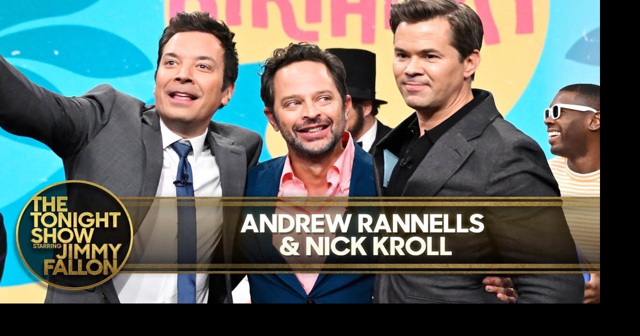 Andrew Rannells and Jimmy Surprise Nick Kroll for His Birthday; Talk I ...