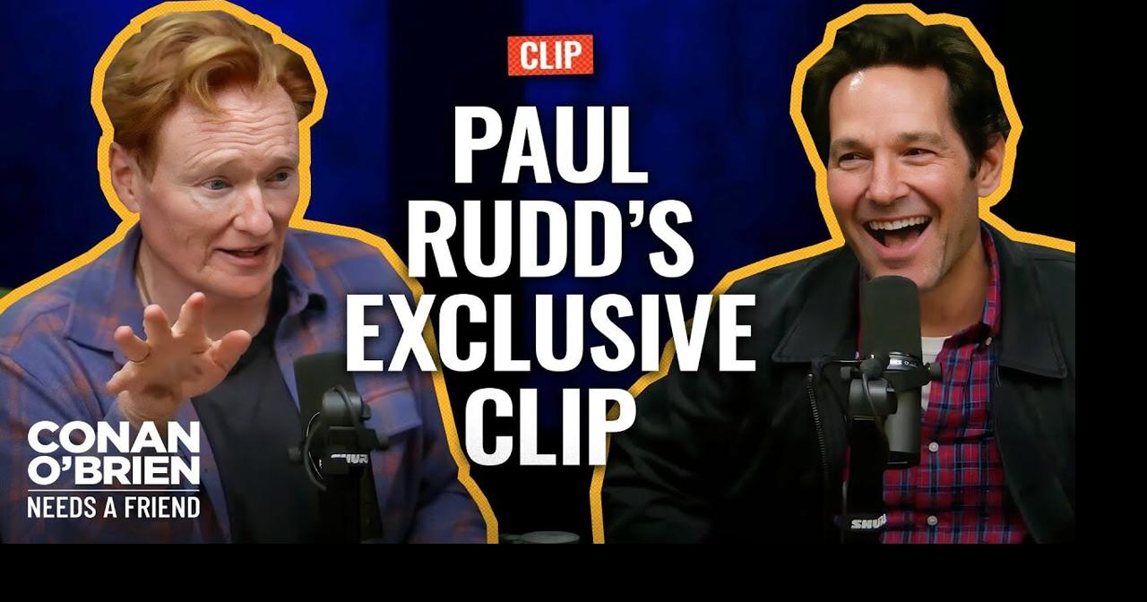 Paul Rudd Surprises Conan With A Clip From His Film “Anaconda” | Conan ...