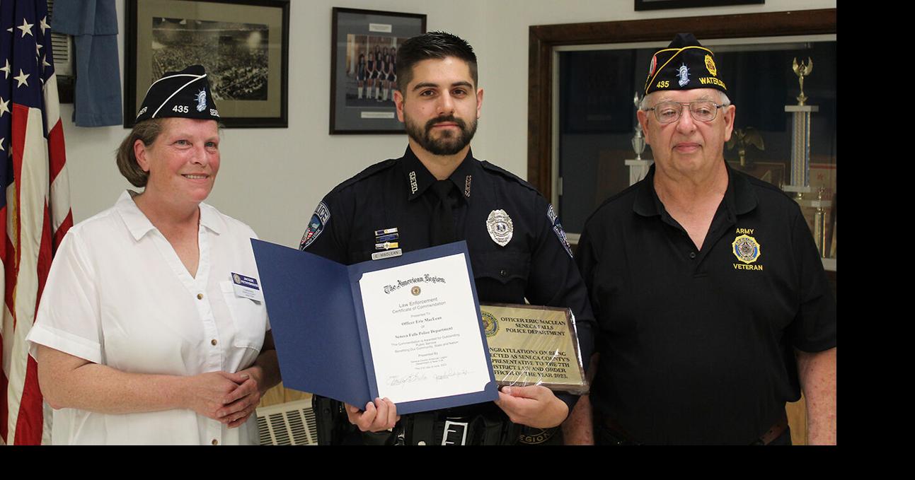 Seneca Falls police officer receives American Legion award | News ...