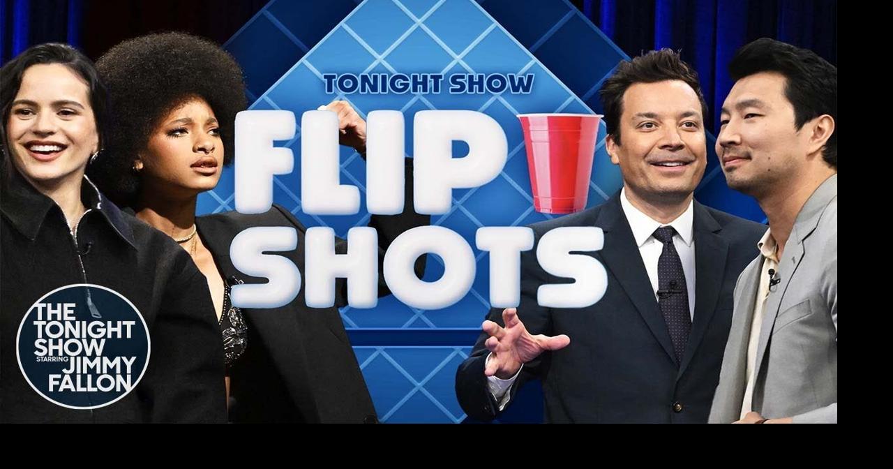 Flip Shots with Rosalía, Simu Liu and WILLOW | The Tonight Show ...