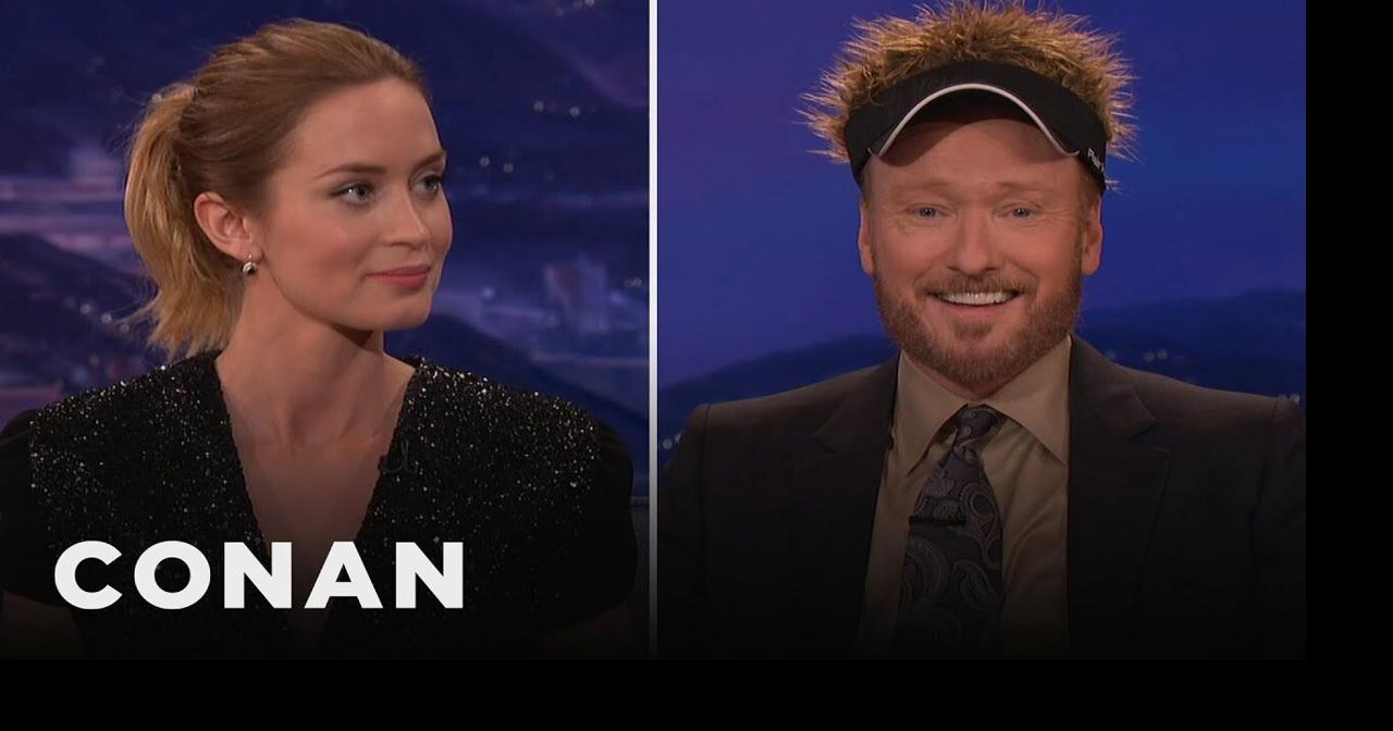 Emily Blunt Brings Conan A Fun Hat | CONAN on TBS | | fltimes.com
