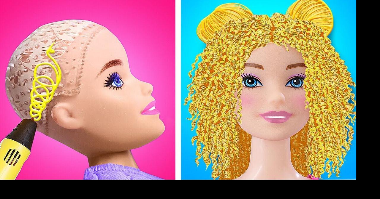 NEW AMAZING HAIRSTYLE FOR YOUR DOLL || Transformation of doll to ...