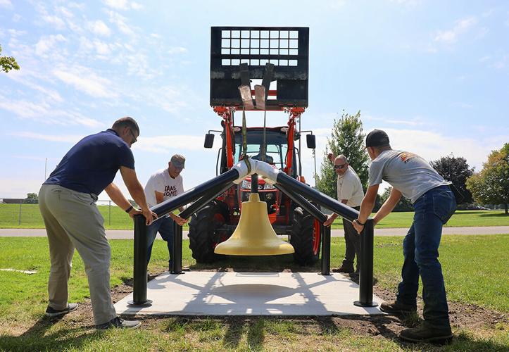 Long-lost bell finds new home: Midlakes dedicates remnant of old Red ...