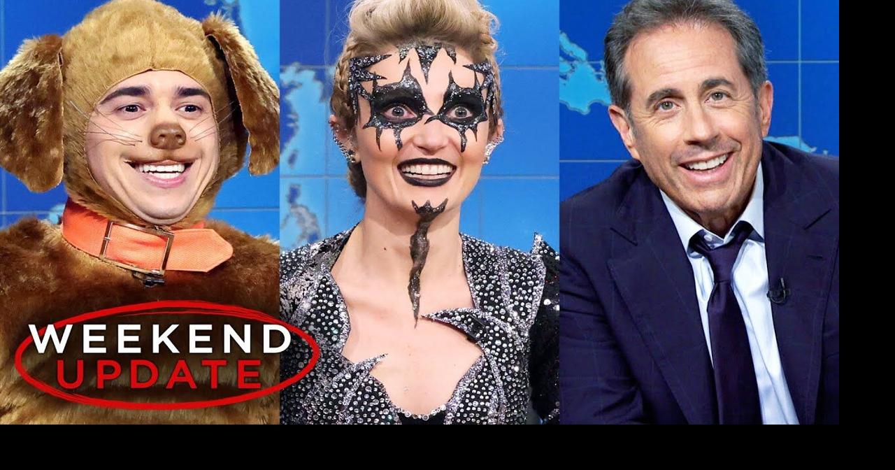 Weekend Update ft. Jerry Seinfeld, Chloe Fineman and Marcello Hernàndez ...