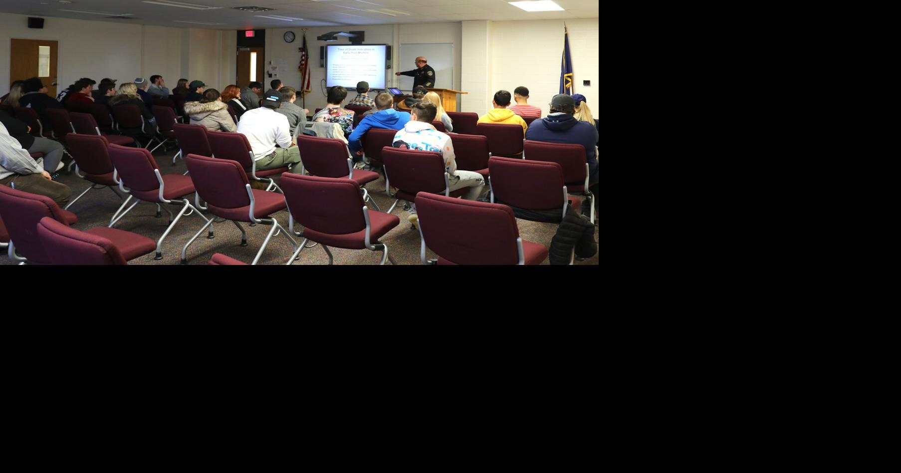 Henderson discusses death investigations with BOCES students | School ...