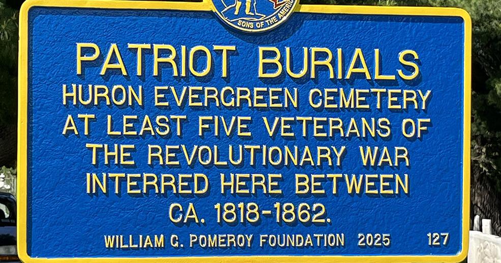 Huron to dedicate two Patriot Burial historic markers | News | fltimes.com