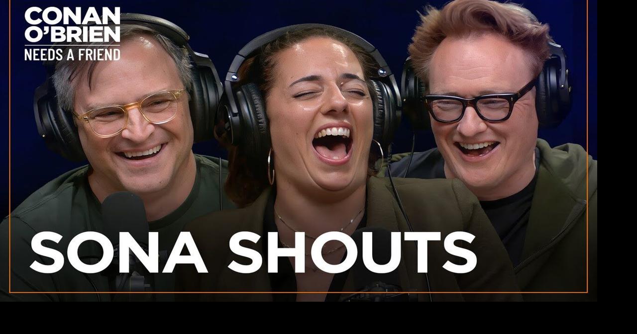 Sona Can’t Help But Yell Into The Mic | Conan O'Brien Needs A Friend ...