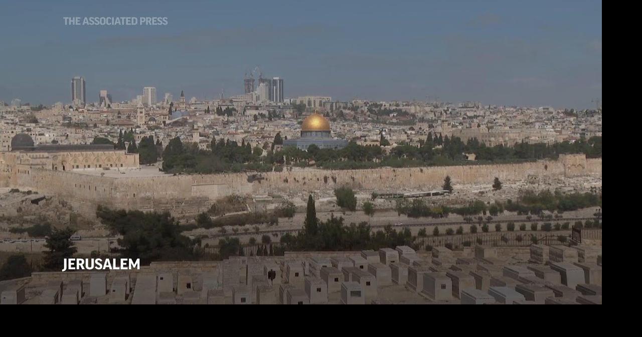 Jerusalem skyline and Al Aqsa complex during Friday prayers amid ...