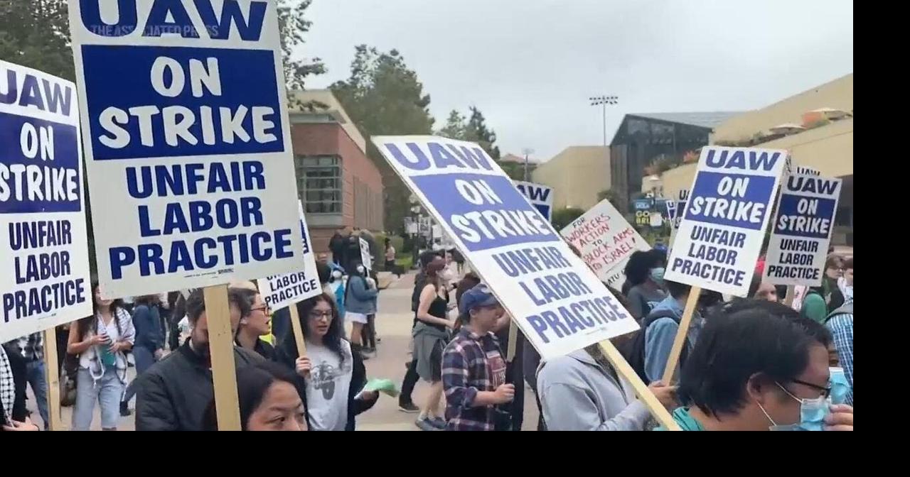 UCLA student workers join strike and demand amnesty for pro-Palestinian ...