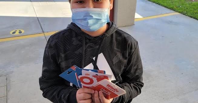 Fontana student lifts spirits and supports his peers with gift card ...