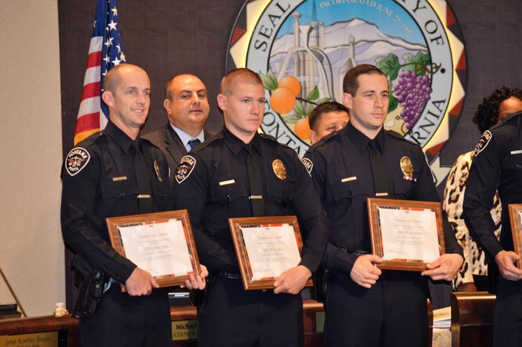 Members of Fontana Police Department's Gang Unit honored for arresting ...