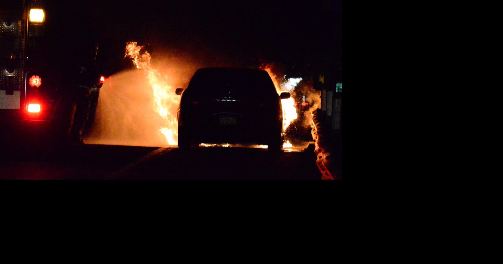 Car fire erupts on 210 Freeway in Fontana | News | fontanaheraldnews.com