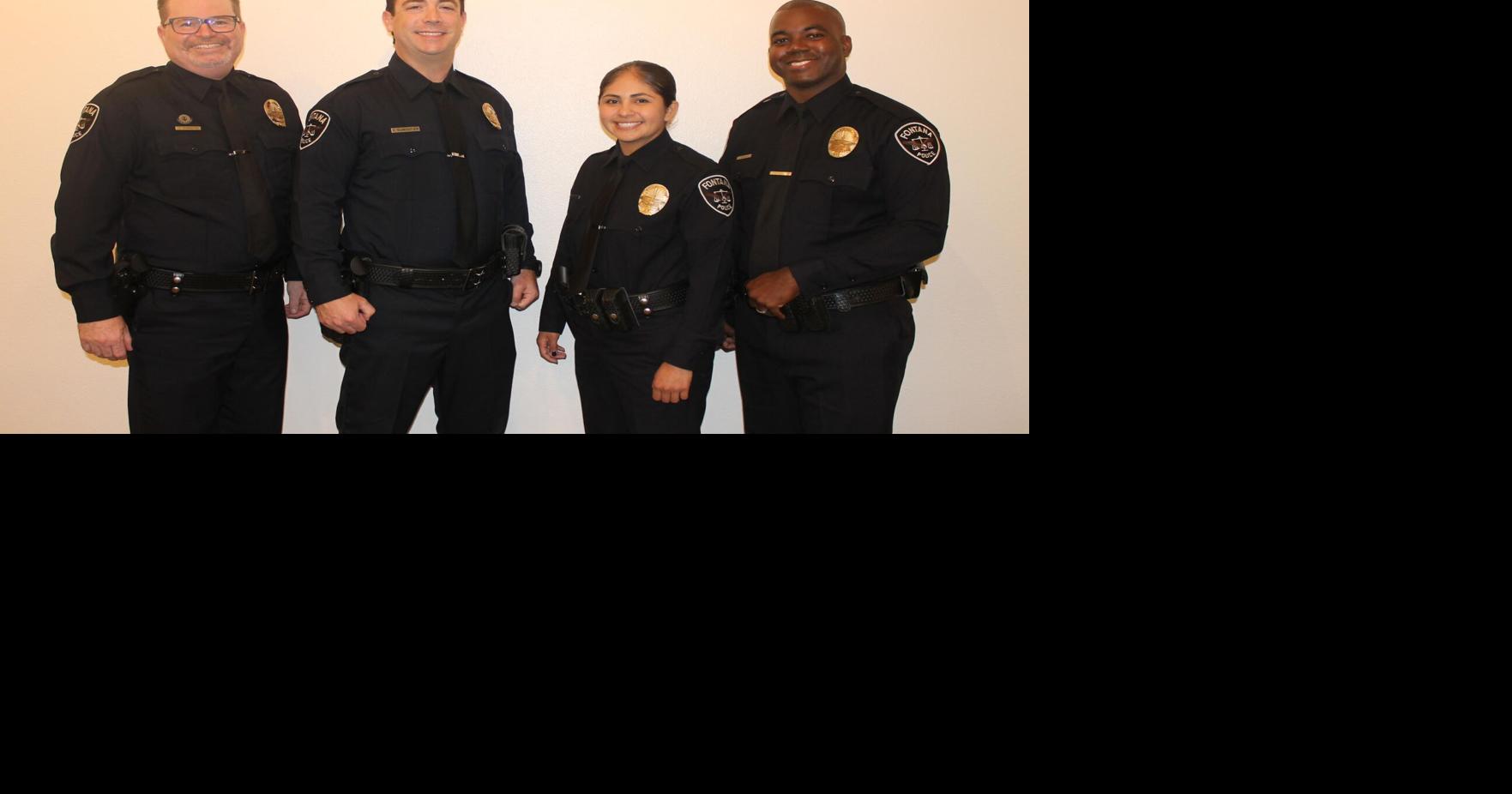 Fontana Police Department welcomes four new officers | News ...