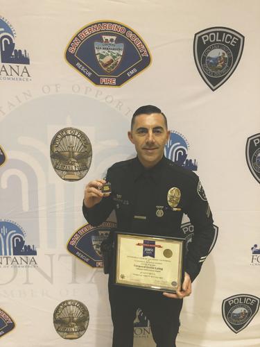 Fontana Corporal Laing receives highest level of ‘10851 Award’ | News ...