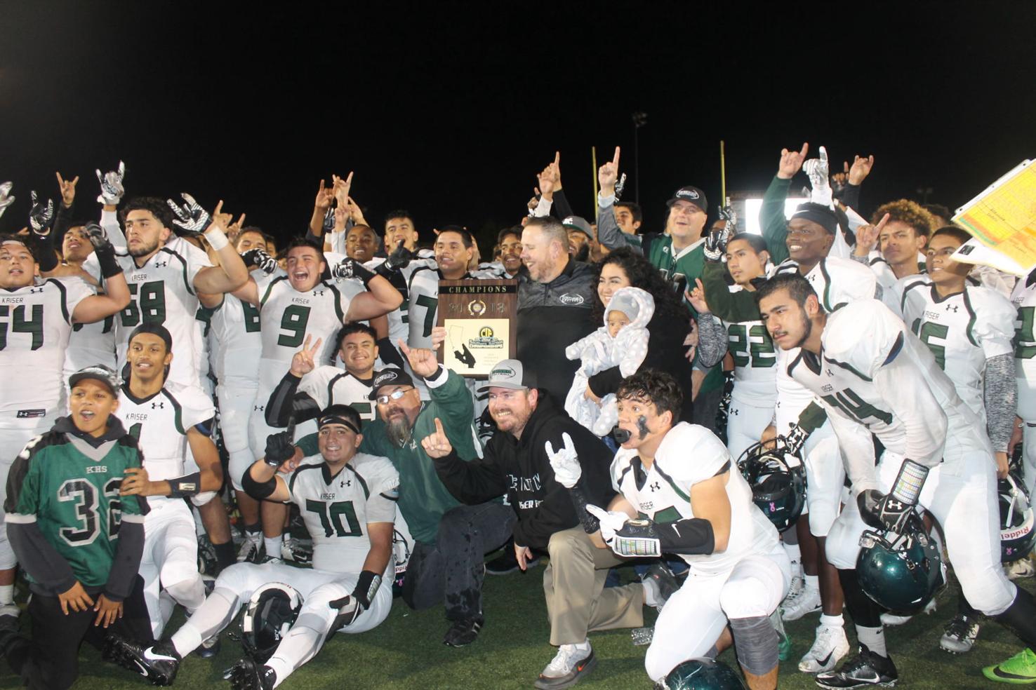 Kaiser football team is raising funds to pay for CIF championship rings ...