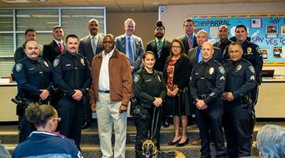 Members of Fontana School Police Department are recognized for their ...