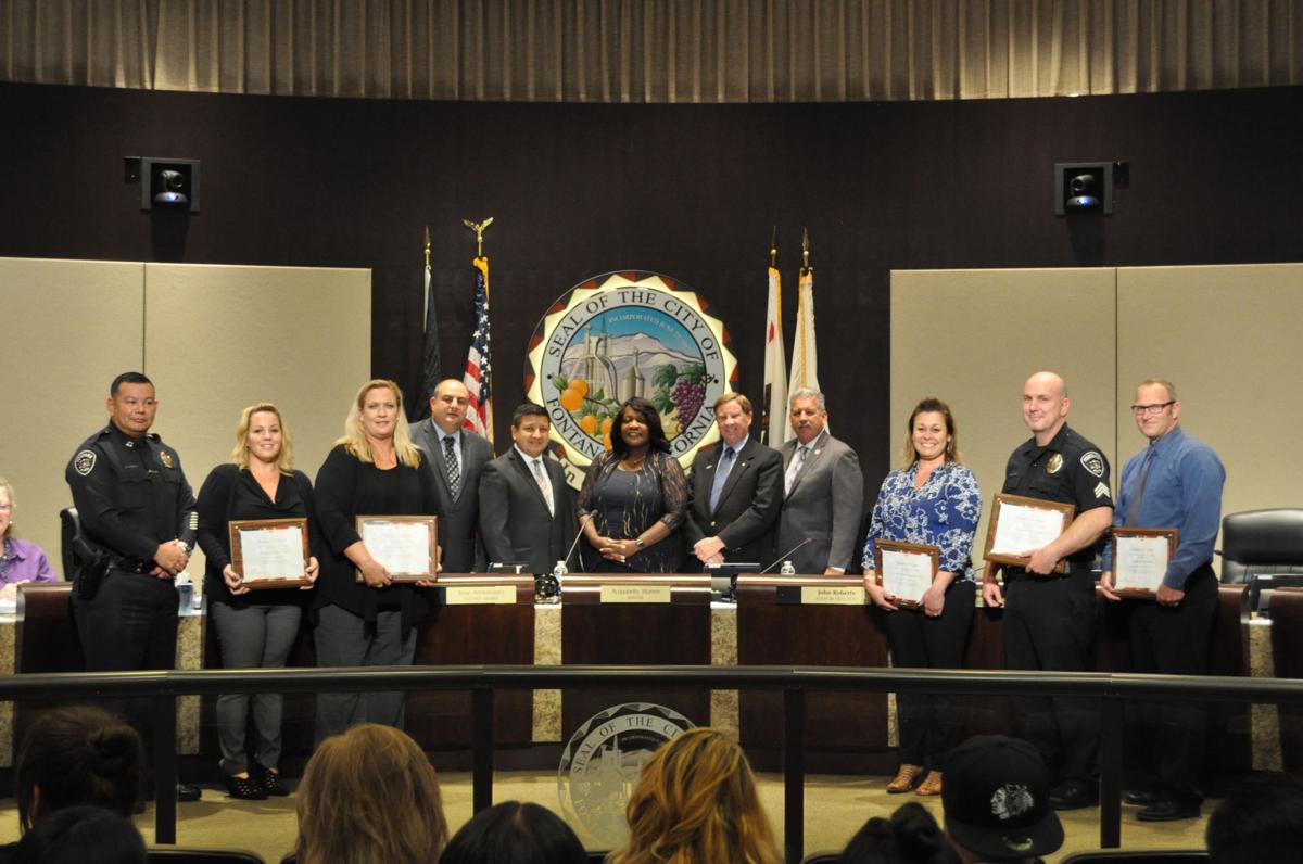 City Council honors several Fontana Police Department employees | News ...