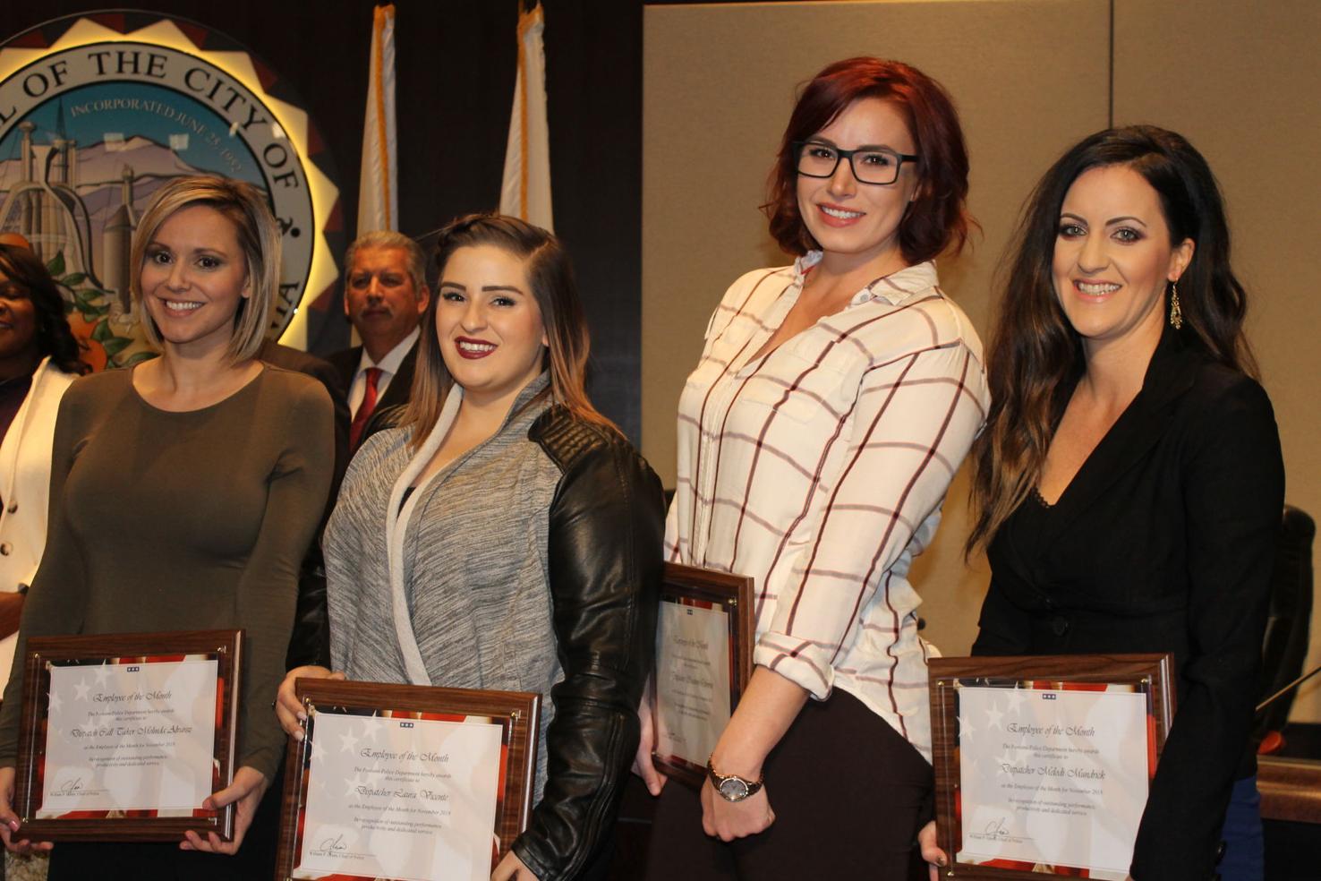 Fontana Police Department dispatchers are named Employees of the Month ...
