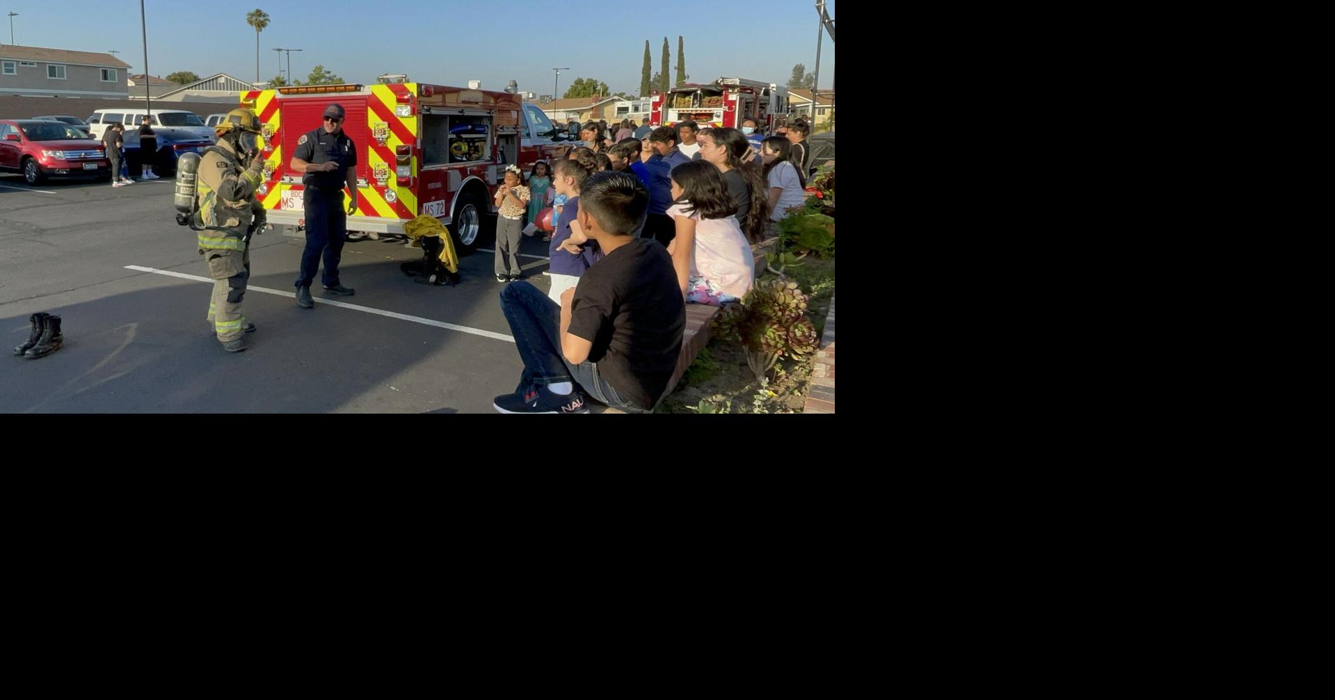 Firefighters pay special visit to Fontana church | News ...