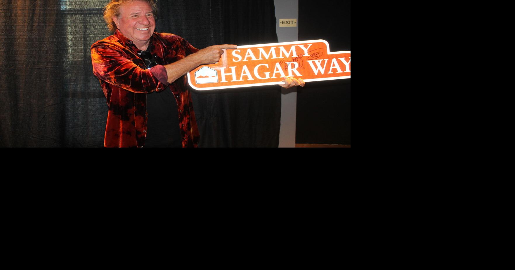 Sammy Hagar gets new street sign and his high school diploma during ...