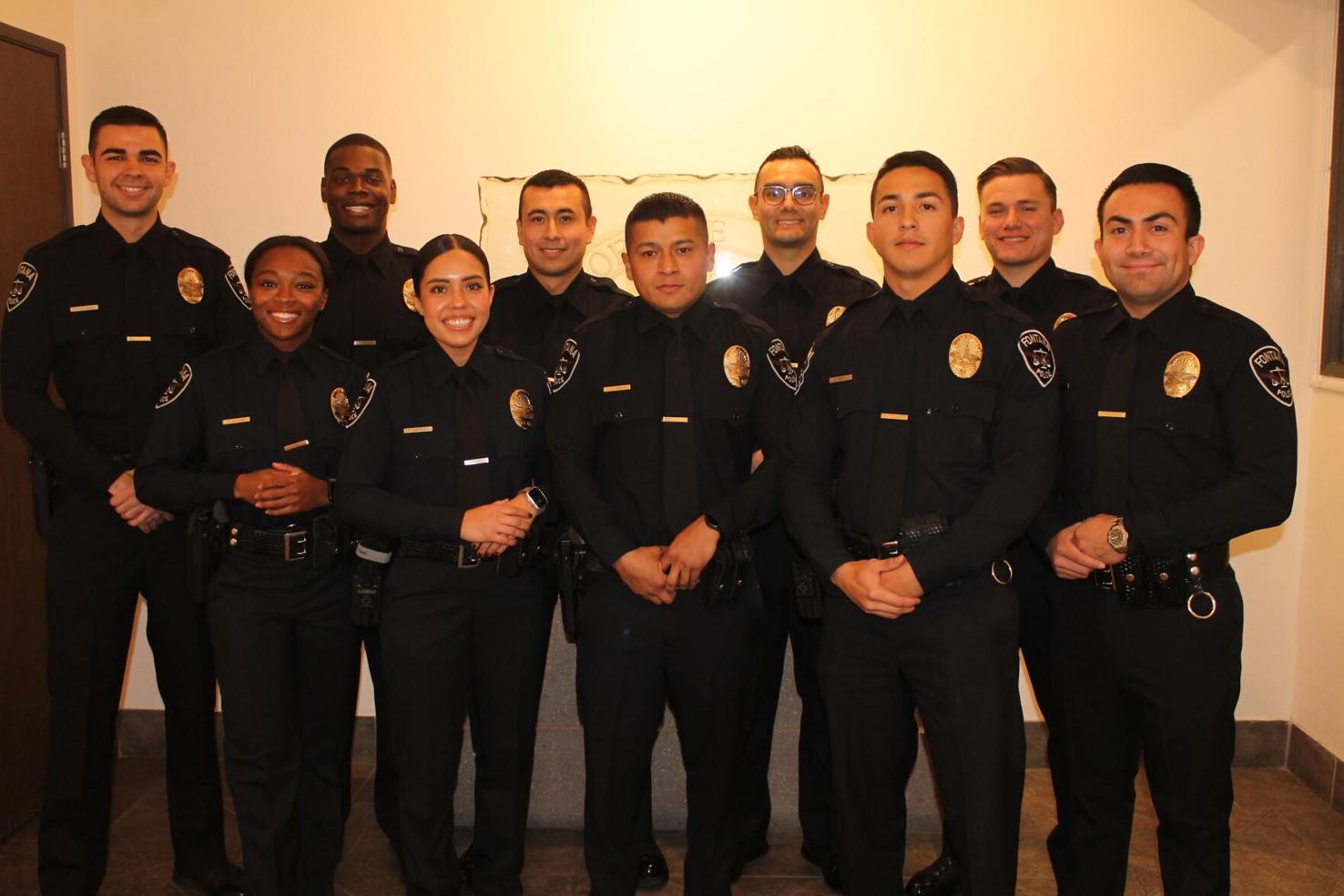 Ten new Fontana Police Department officers are sworn in during City ...