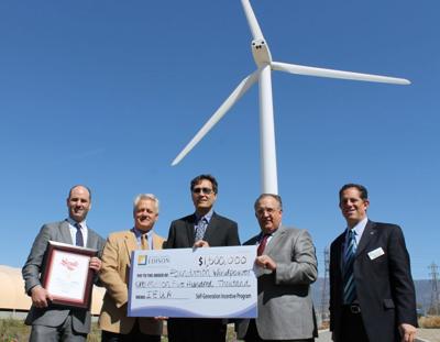 IEUA unveils new wind turbine | Business | fontanaheraldnews.com