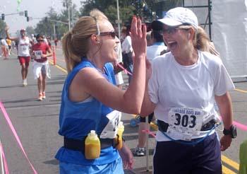 Friends who run together stay friends together, and cheer each other on ...