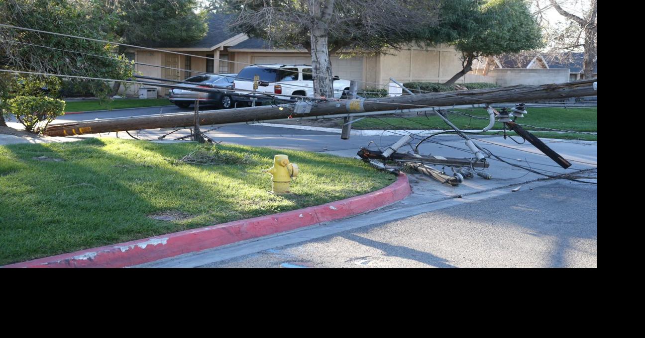 Strong winds knock down power lines in Fontana | News ...