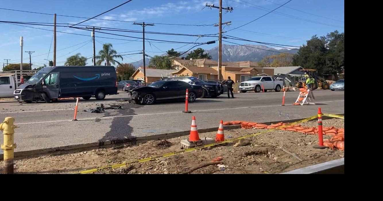 Two vehicles are involved in head-on traffic collision in Fontana on ...