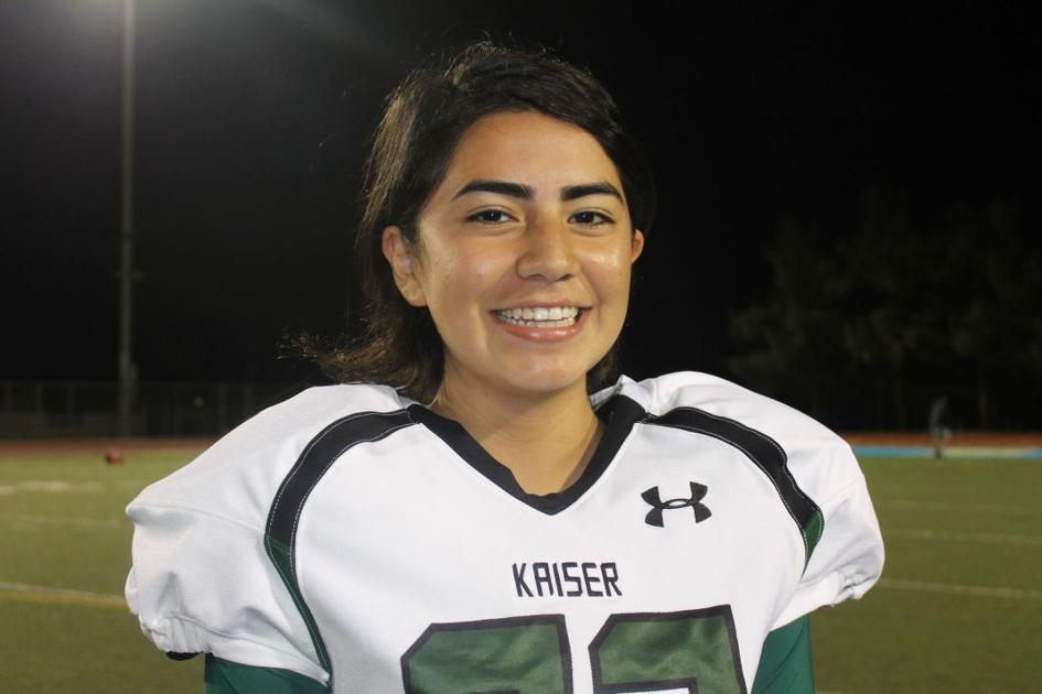Female kicker Jessica Salas sets record with 9 extra points in Kaiser ...